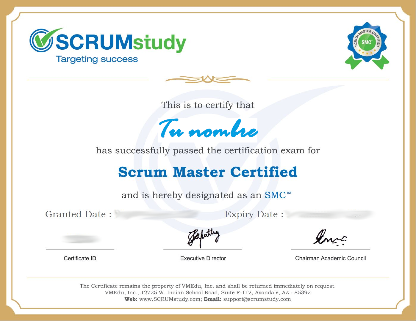 Registro Curso Scrum Doble Certificacion